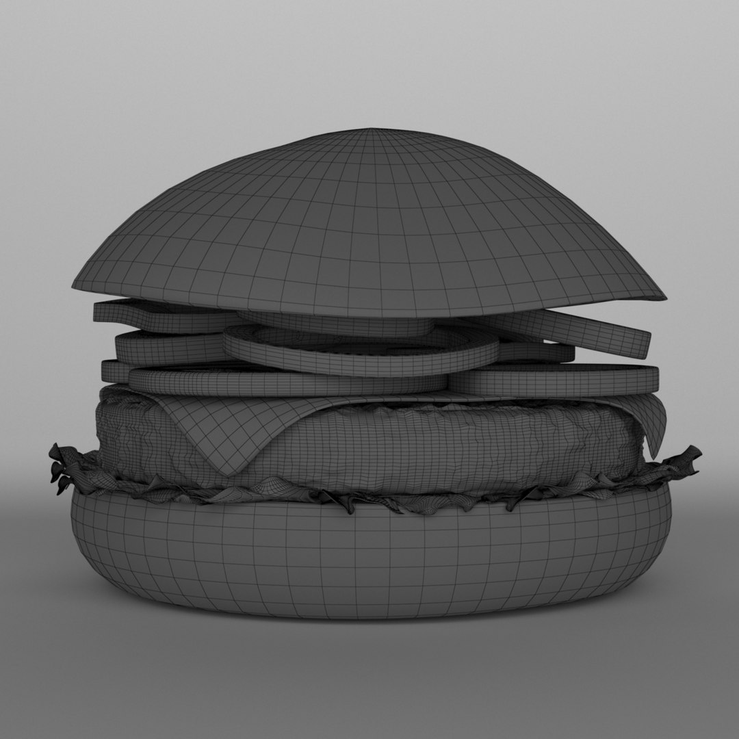 Hamburger 3D Model - TurboSquid 1990577