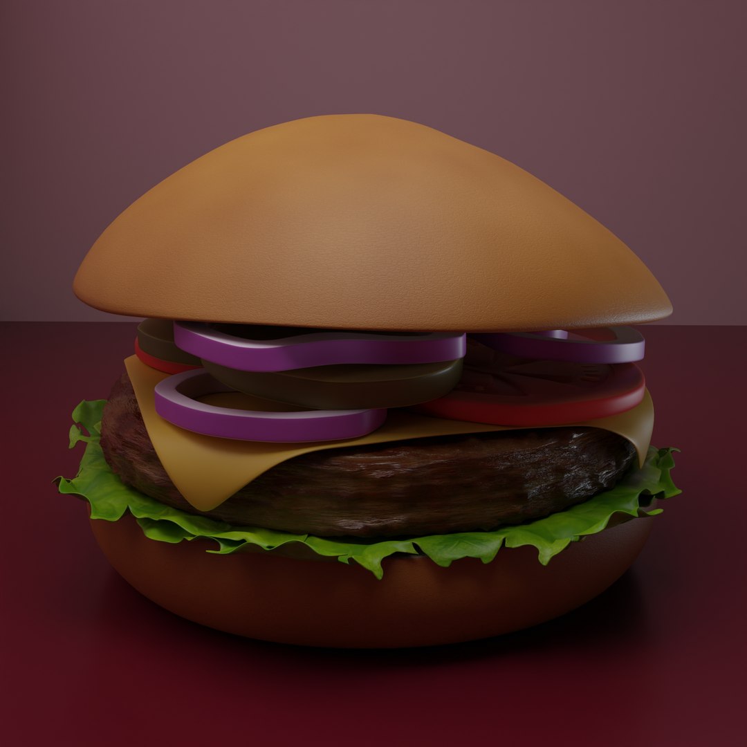 Hamburger 3D Model - TurboSquid 1990577
