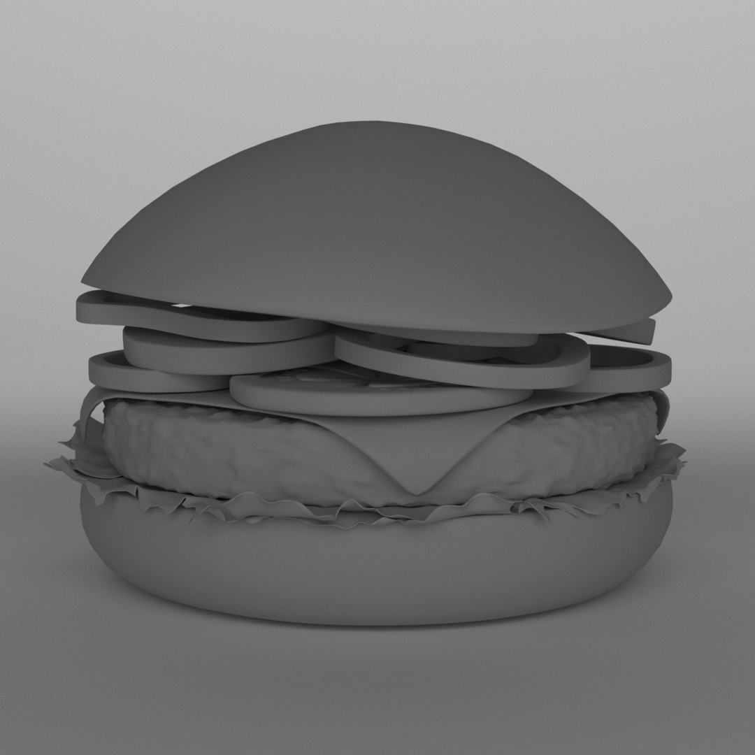 Hamburger 3D Model - TurboSquid 1990577