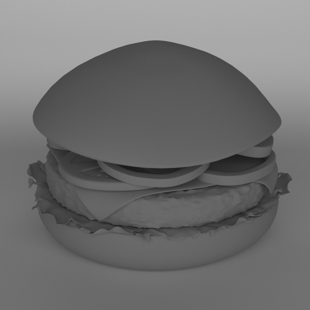 Hamburger 3D Model - TurboSquid 1990577