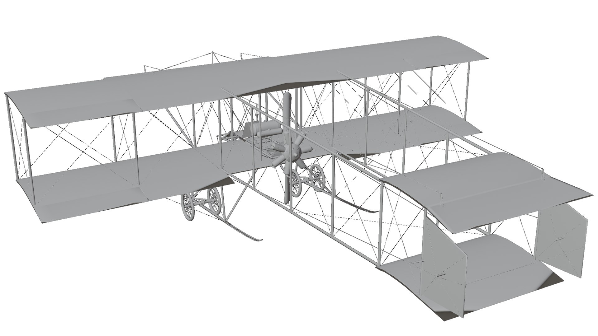 Farman 3 Airplane 1909 3D - TurboSquid 2243416