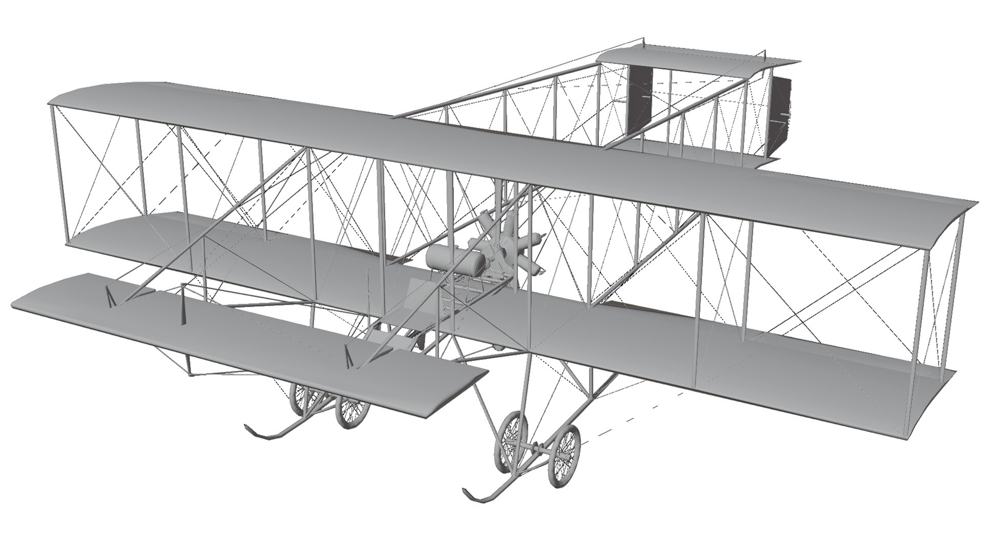 Farman 3 Airplane 1909 3D - TurboSquid 2243416