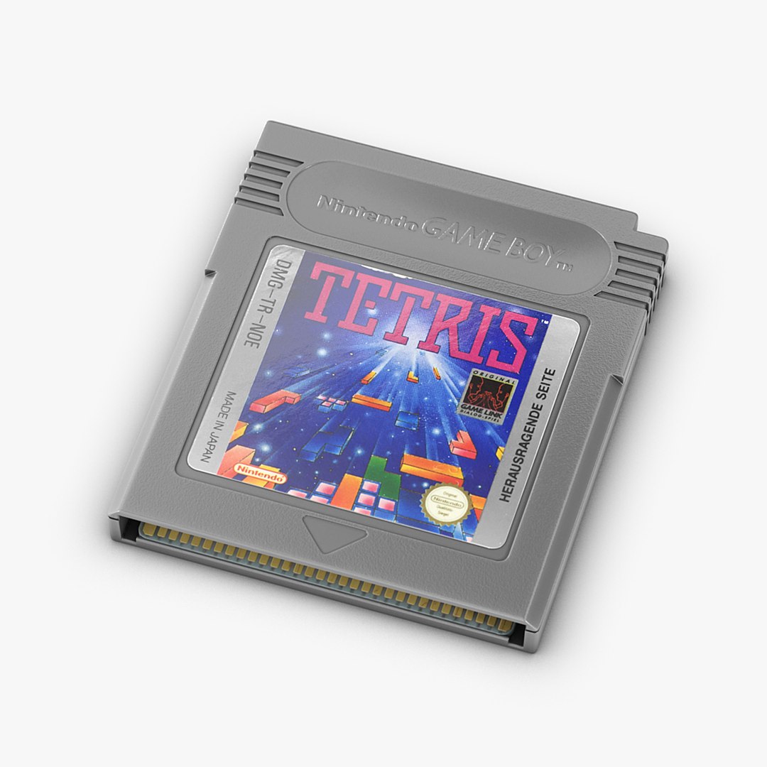 3d nintendo gameboy cartridge