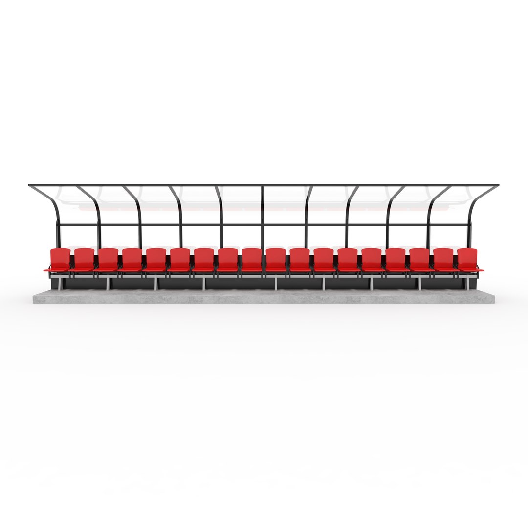 Soccer Bench 12 Model - TurboSquid 2365775