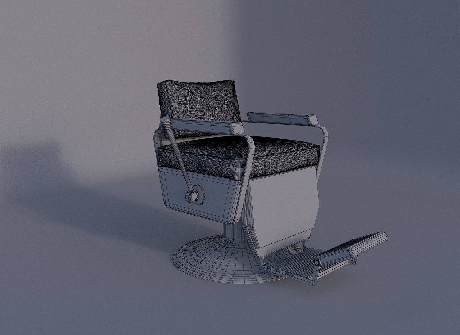 3D Barber Chair Model - TurboSquid 1577489