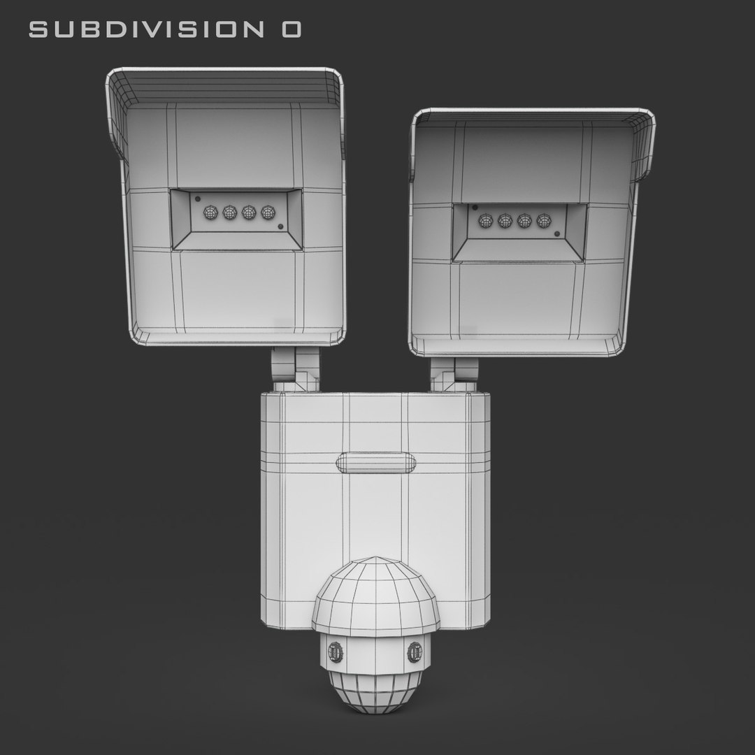 3d model led outdoor lamp intelite