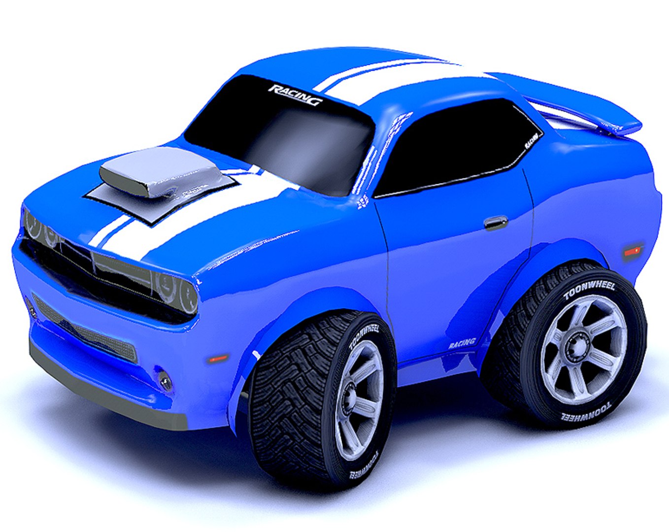 3d Car Racing Mesh
