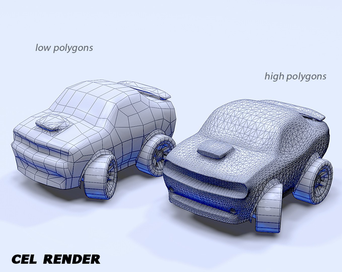 3d car racing mesh