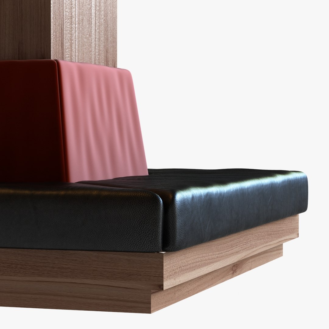Wood Column Seat Square 3d Model