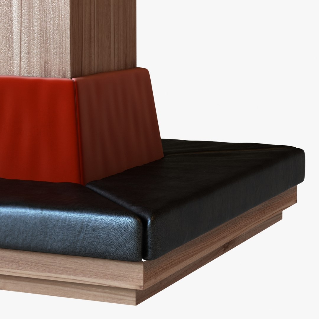 Wood Column Seat Square 3d Model