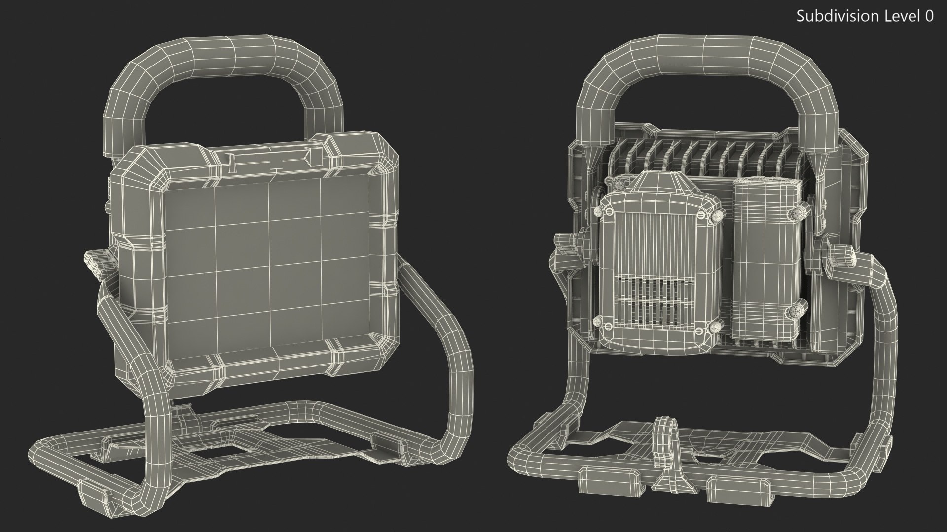 3D portable led work light model - TurboSquid 1589130