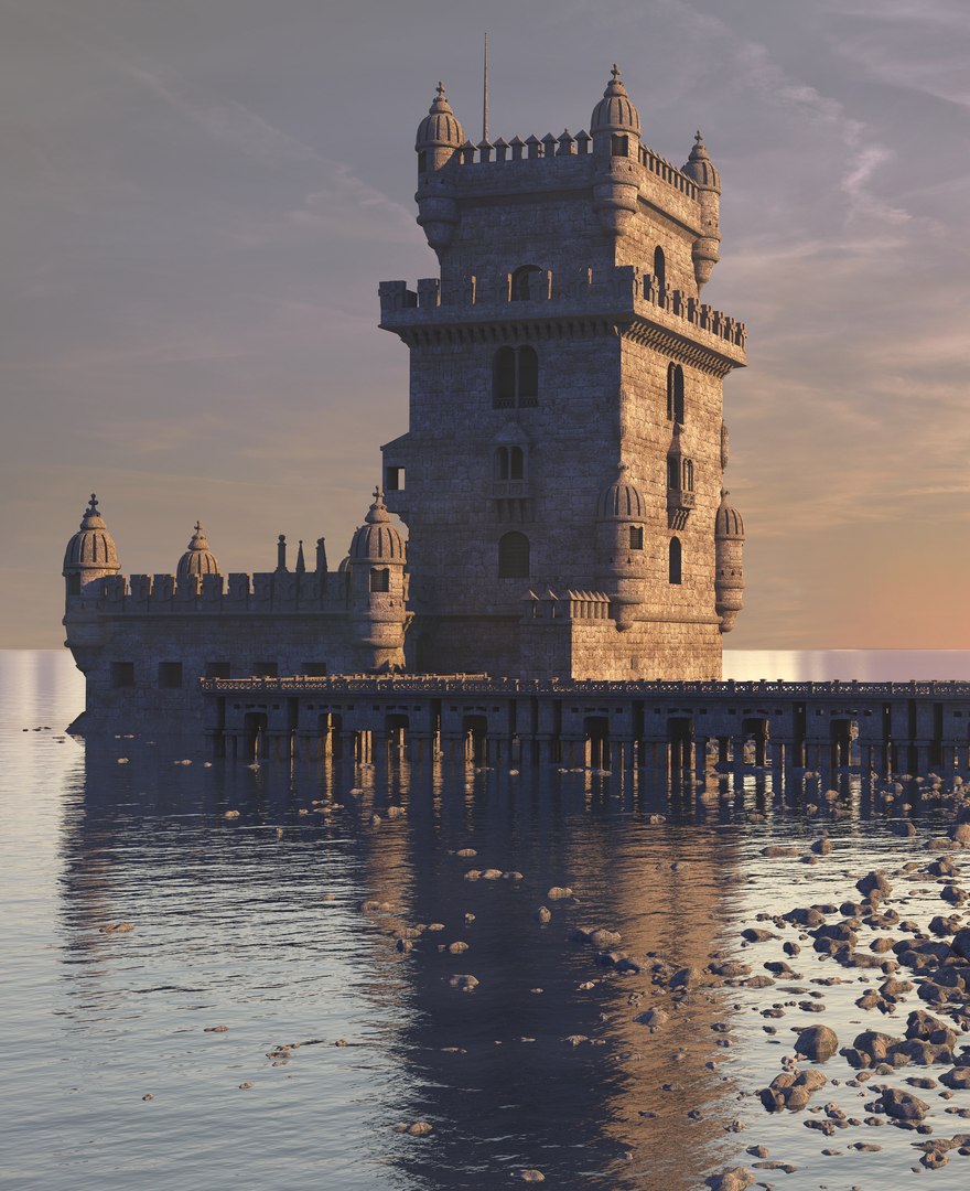 Belem Tower 3D - TurboSquid 1761645