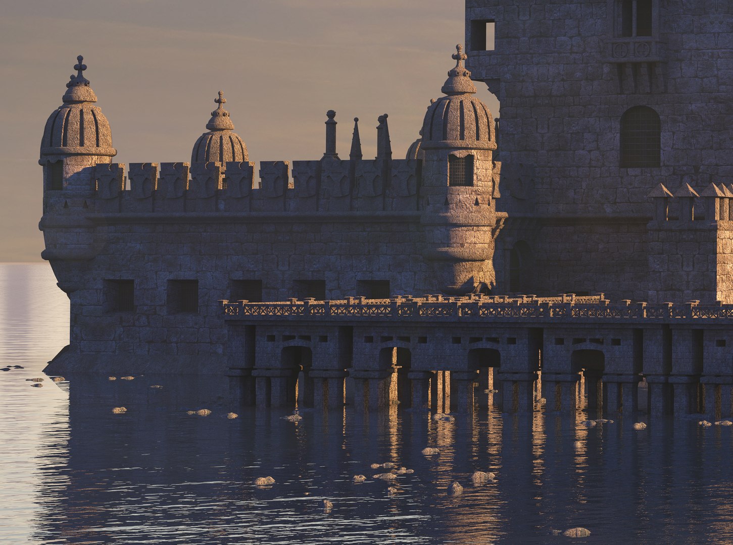 Belem Tower 3D - TurboSquid 1761645