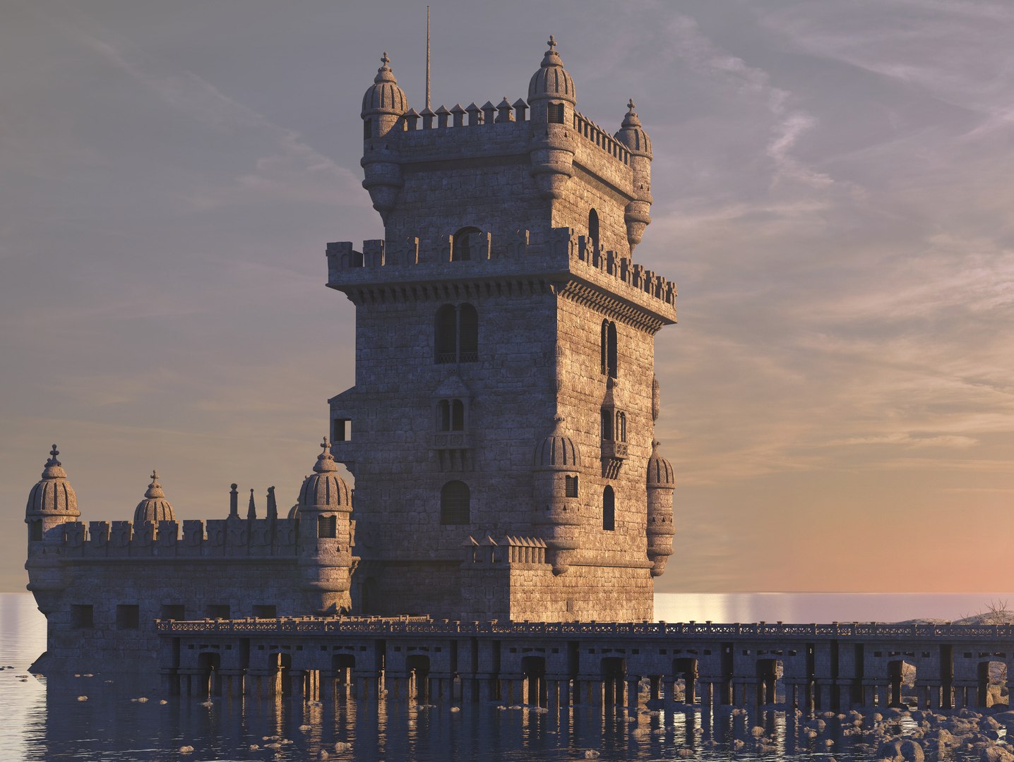 Belem Tower 3D - TurboSquid 1761645