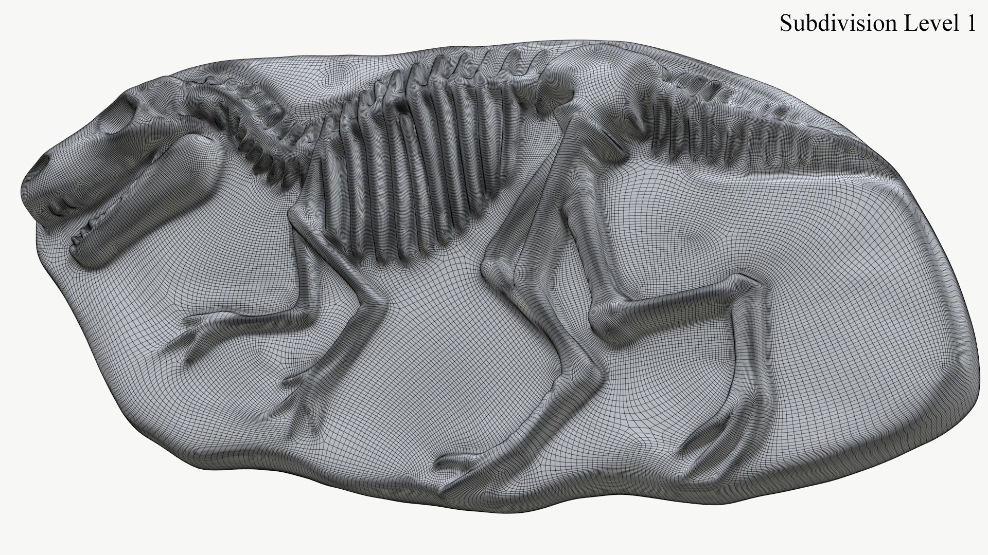 Dinosaur Fossil 007 Textured 3D Model - TurboSquid 2298242