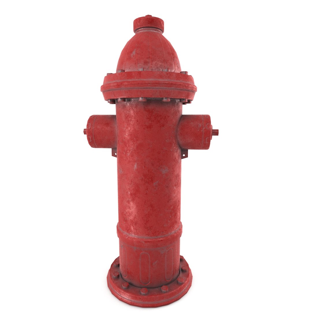 3d asset hydrant model