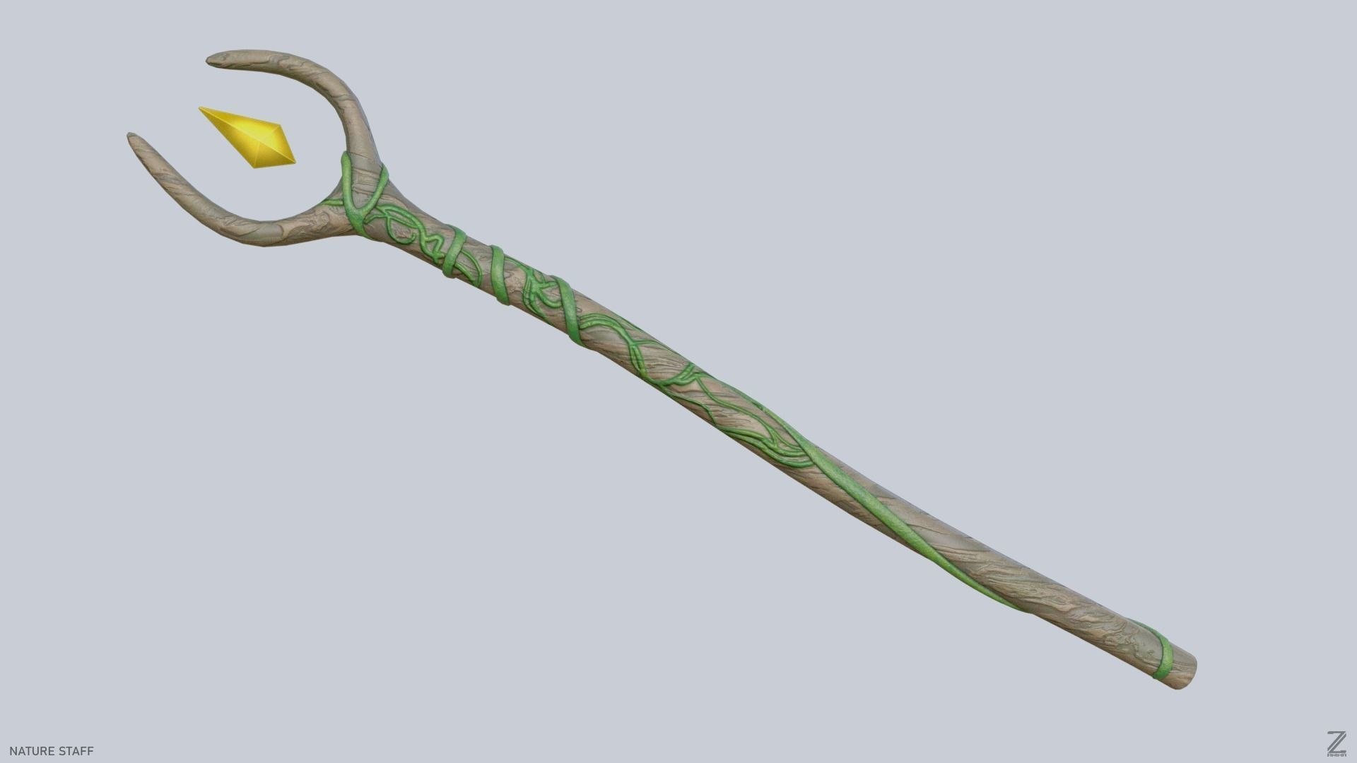 3D Nature Staff - TurboSquid 2392336