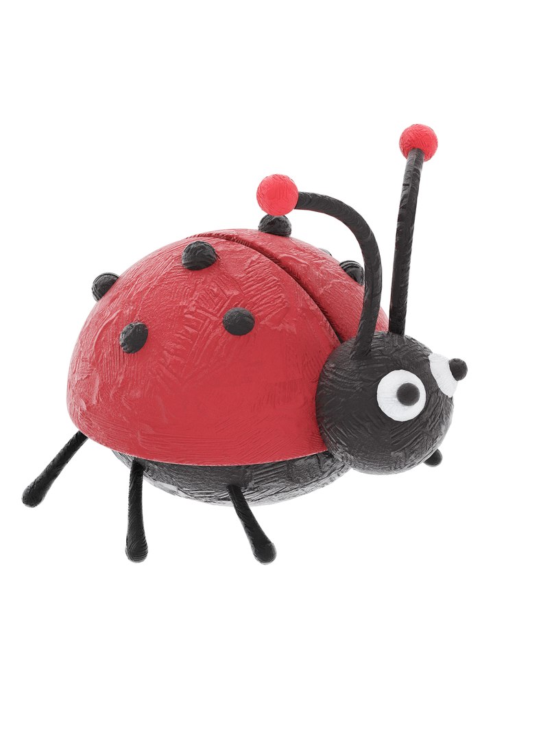 Seven-star Ladybug Rain 3D Model - TurboSquid 2103332