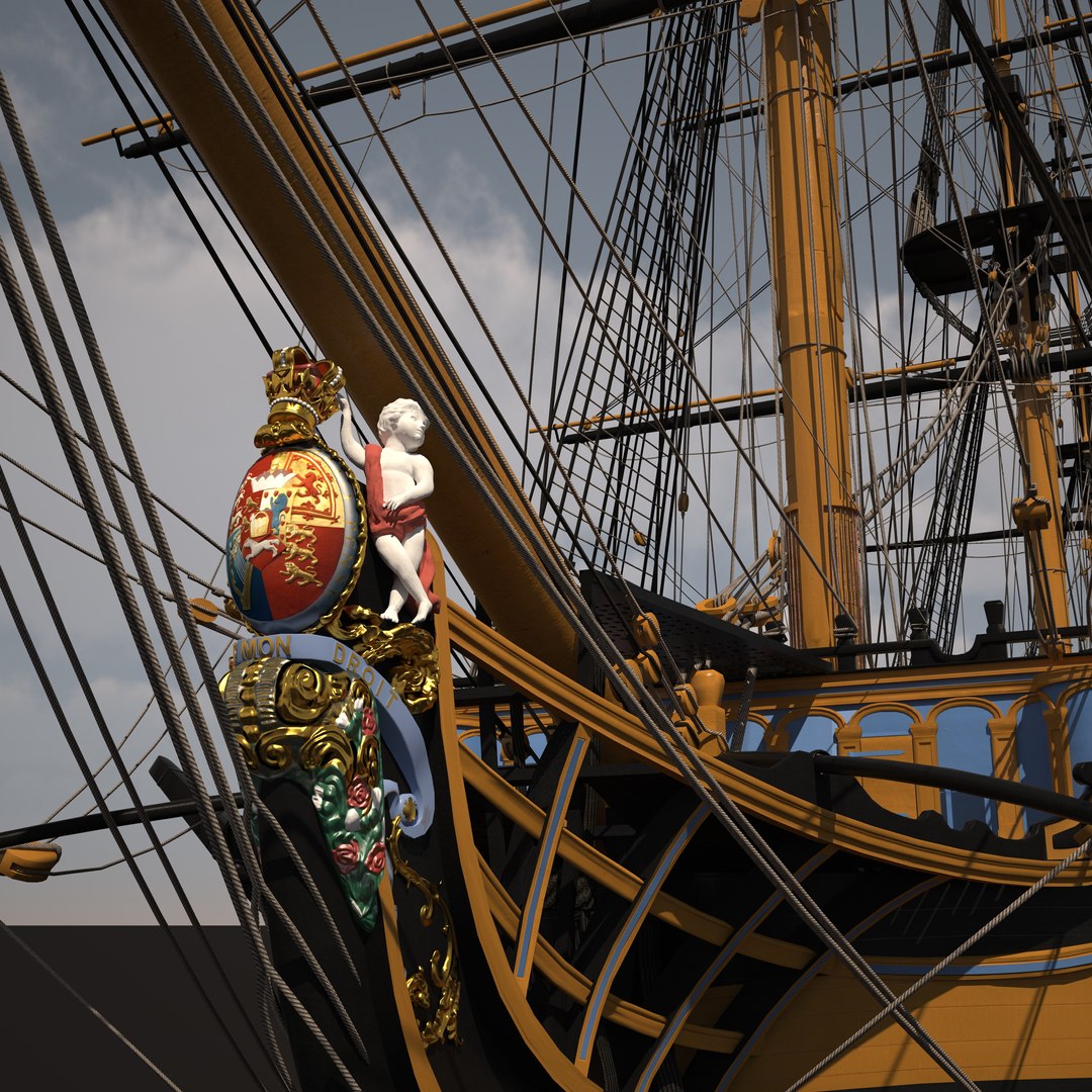 Hms Victory Ship 3d Max