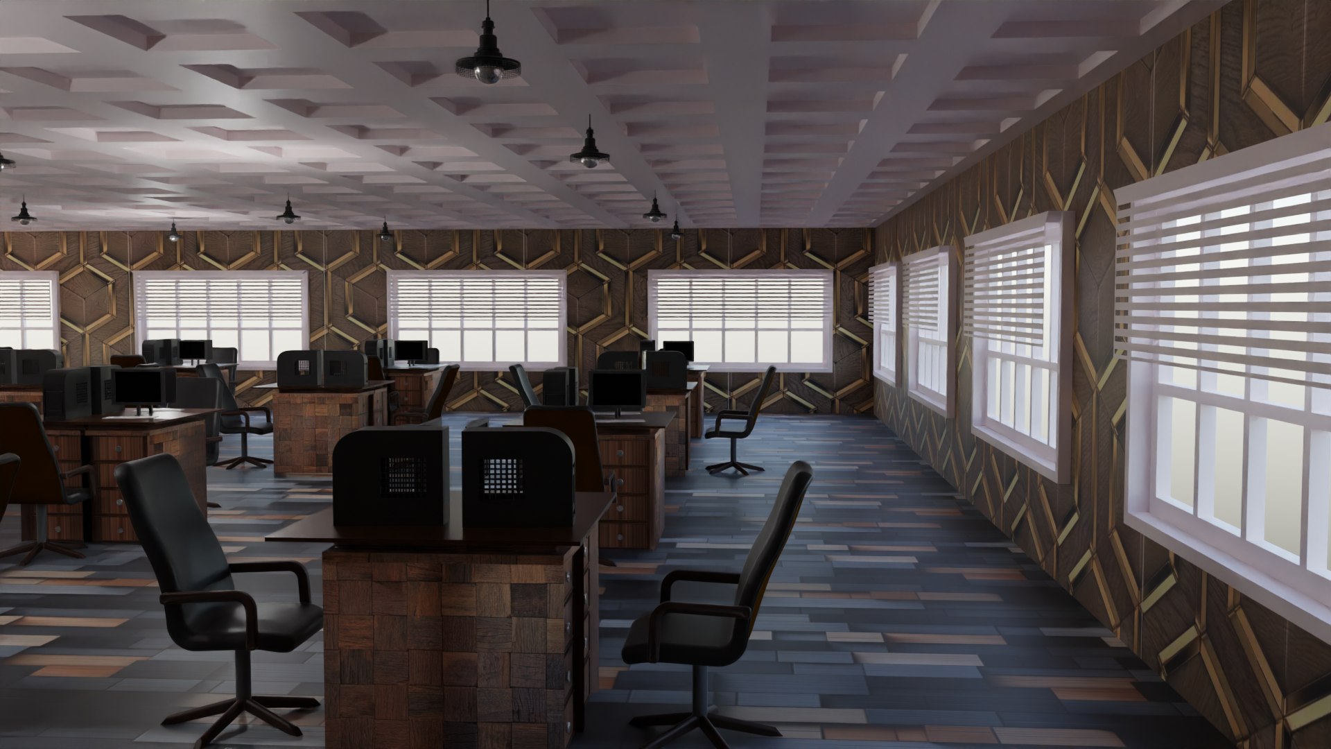 3D Office Interior - TurboSquid 2161427