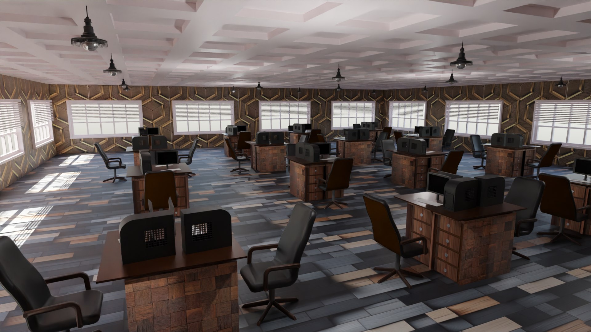 3D Office Interior - TurboSquid 2161427
