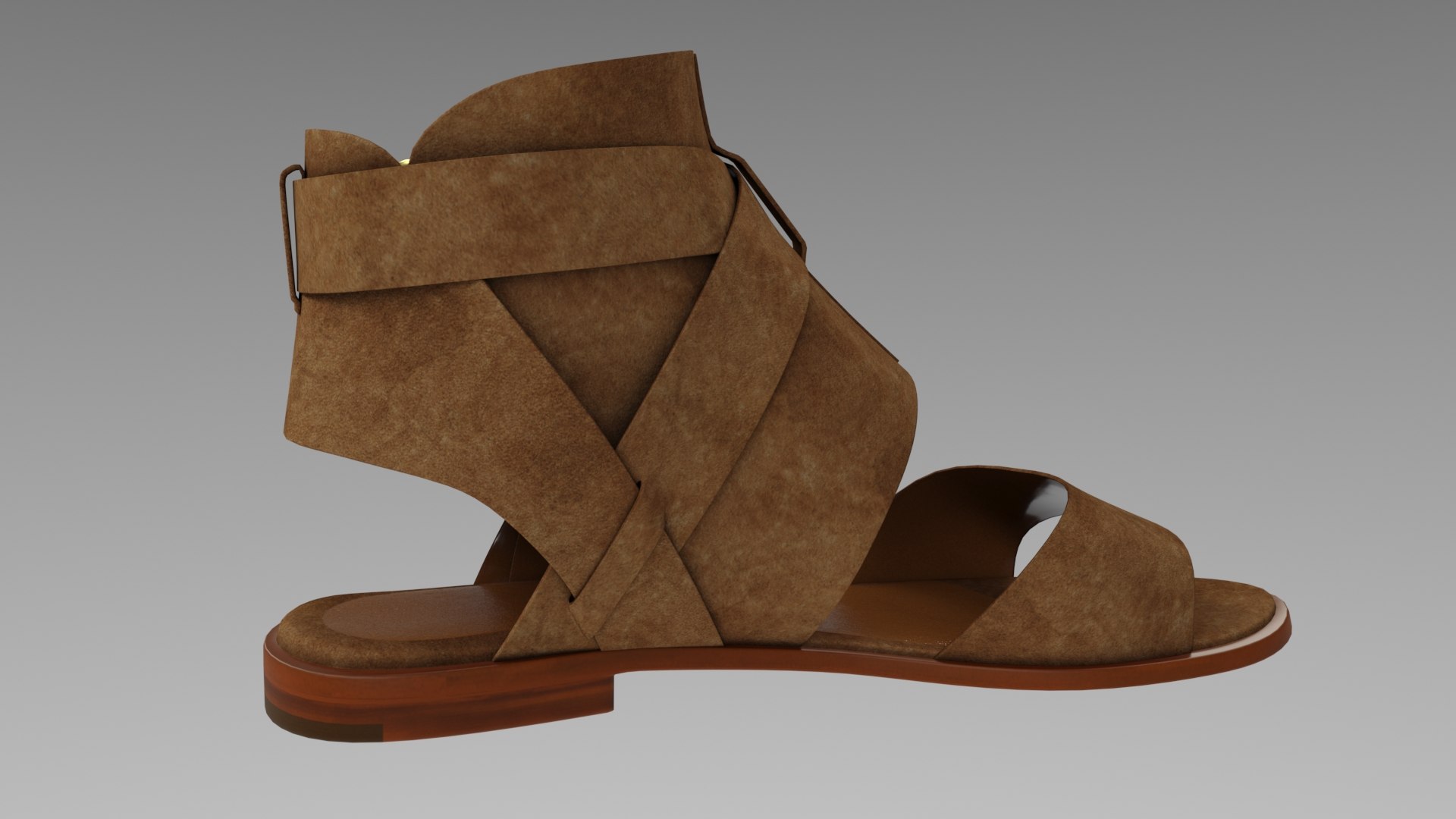 3D S Sandals Women Shoes Model - TurboSquid 1409670