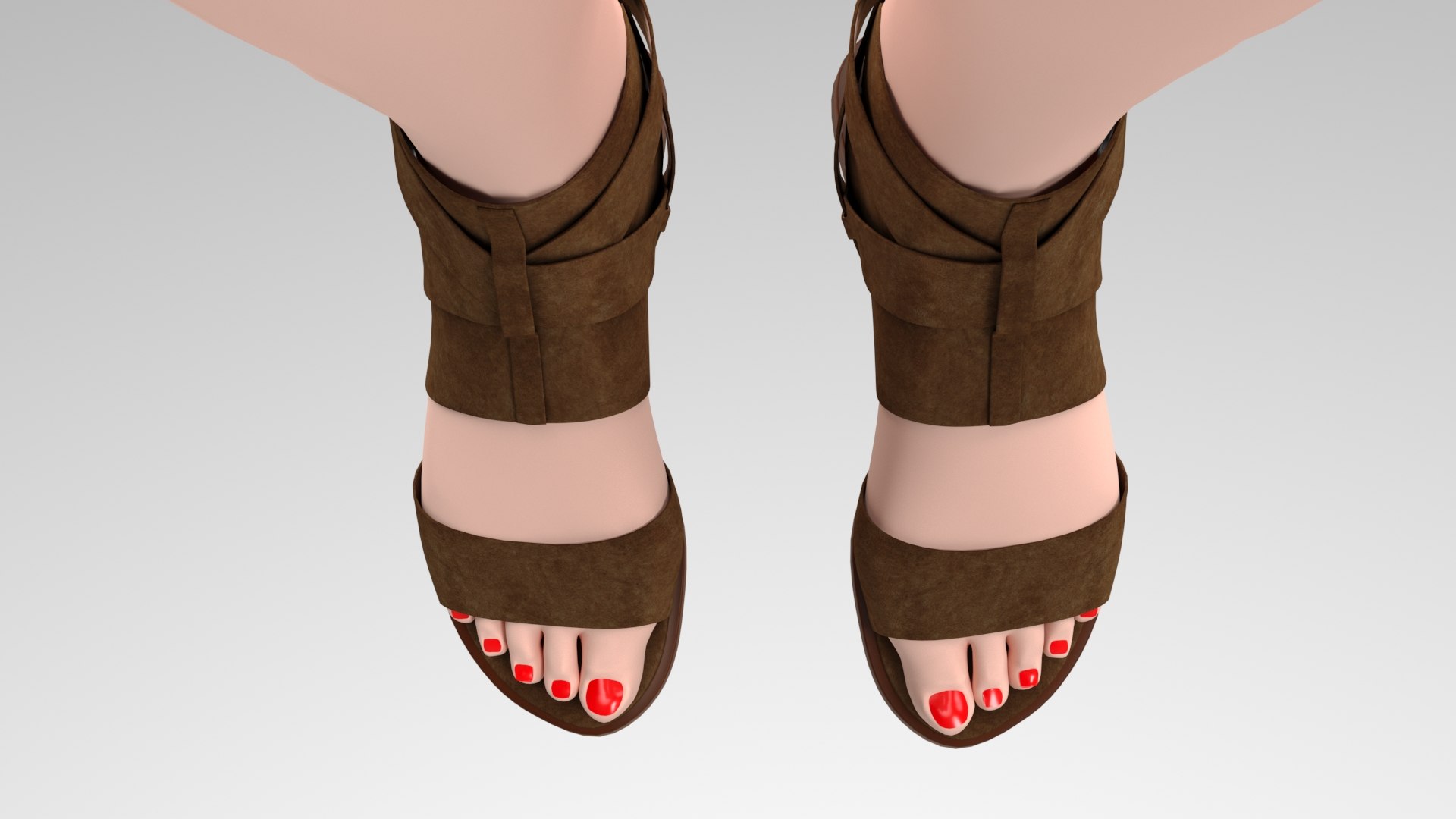 3D S Sandals Women Shoes Model - TurboSquid 1409670