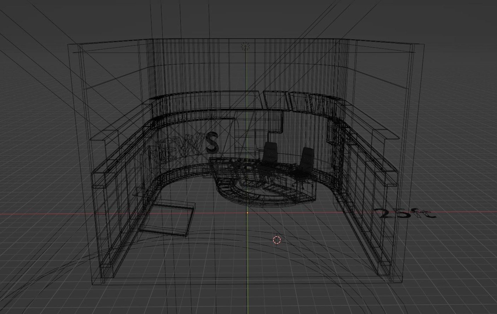 3D News Set - Virtual Set Model - TurboSquid 1859944