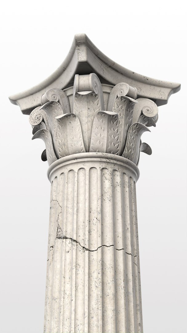 3d Corinthian Column Model