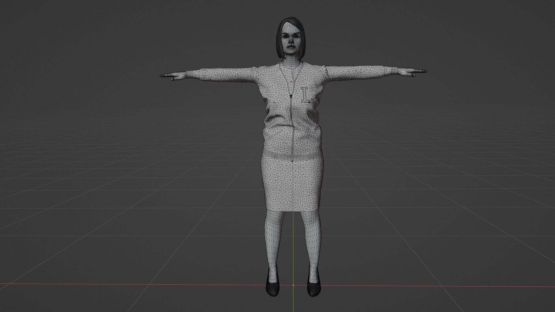 3D Woman T-Pose - TurboSquid 2069554
