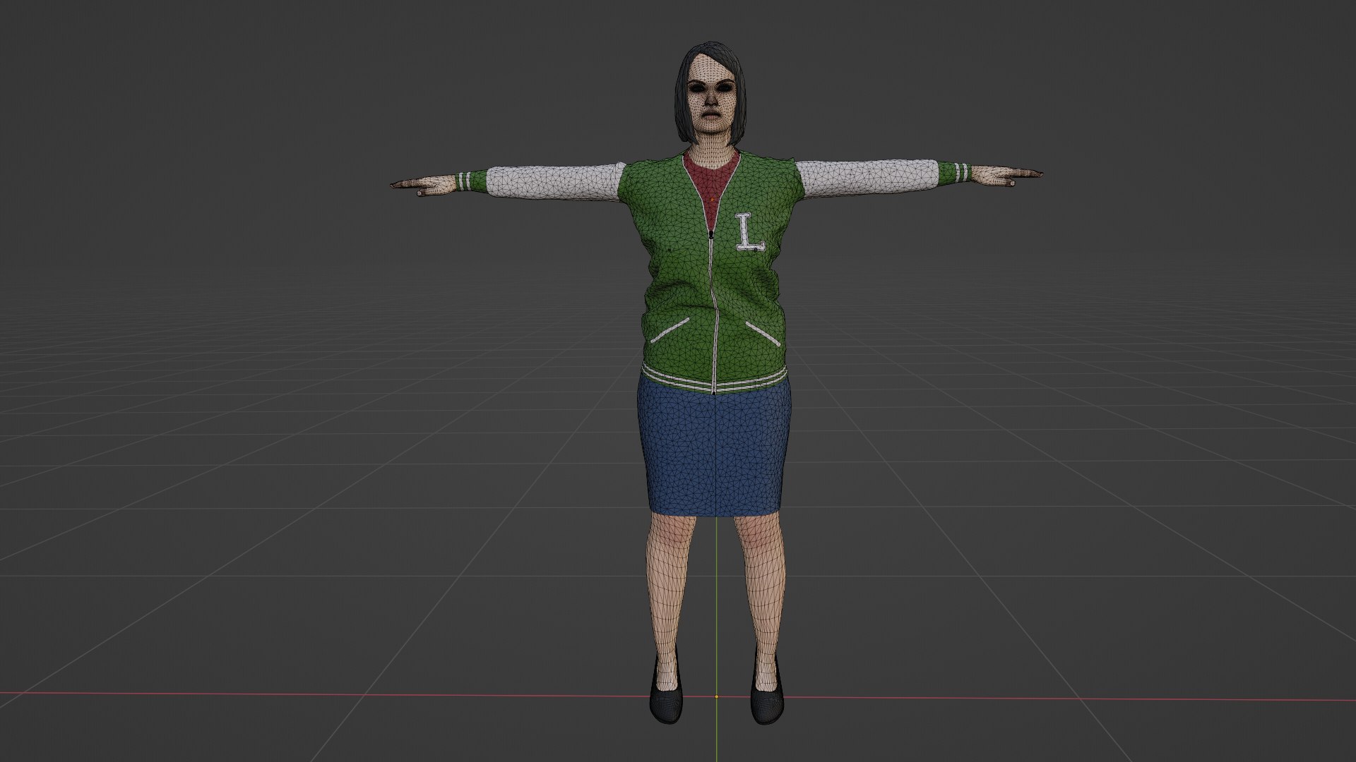 3D Woman T-Pose - TurboSquid 2069554