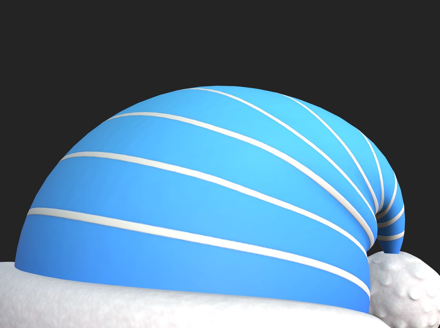 Hat048 Striped Nightcap Model - TurboSquid 2336551