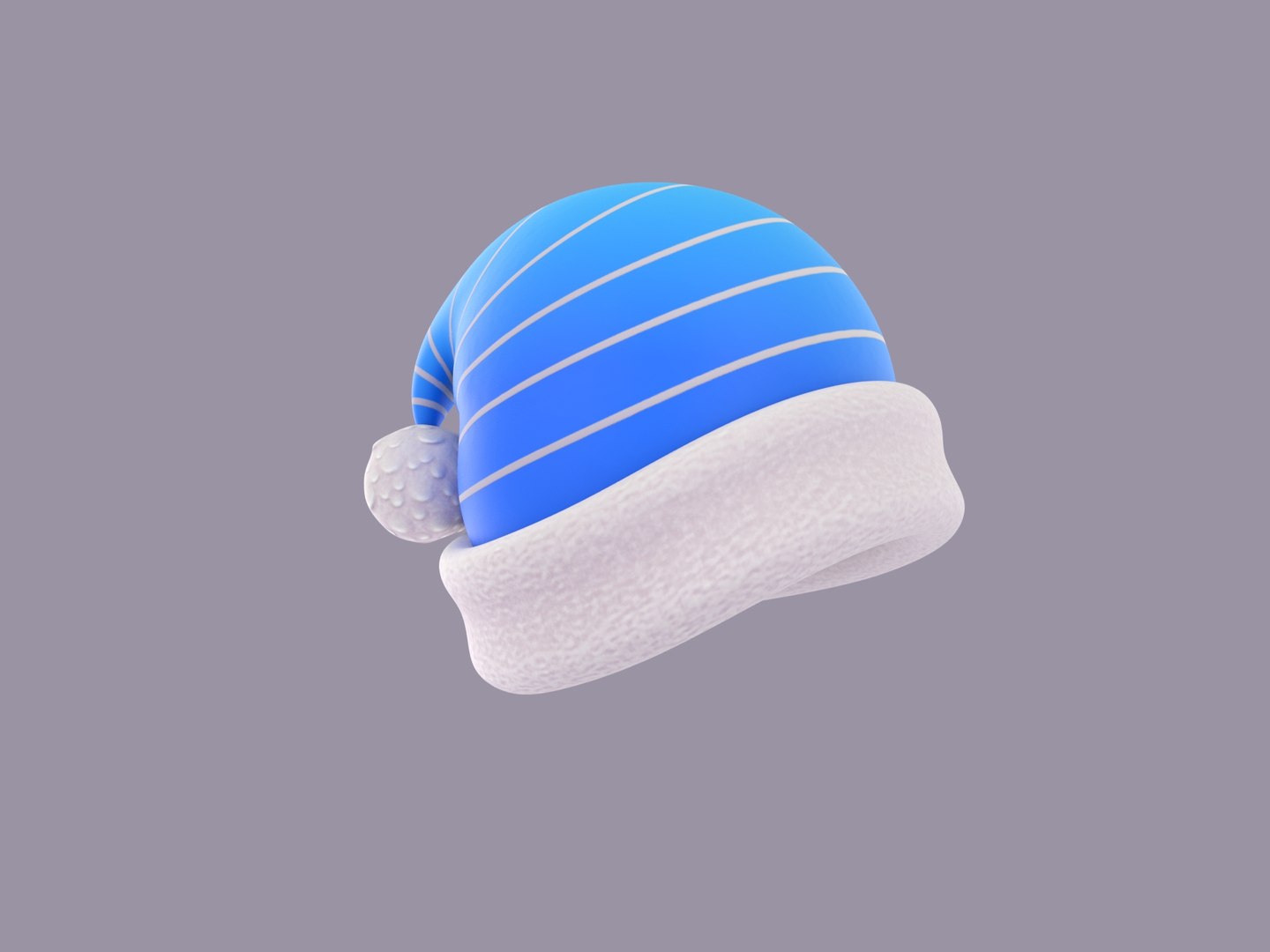 Hat048 Striped Nightcap Model - TurboSquid 2336551