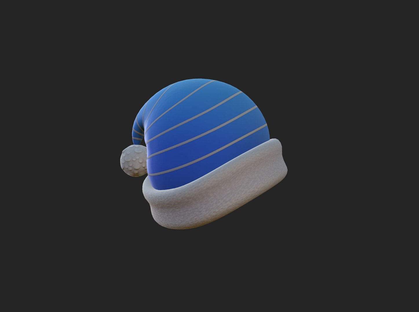 Hat048 Striped Nightcap Model - TurboSquid 2336551