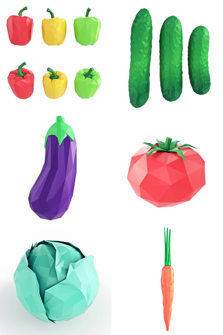 Vegetables Model - TurboSquid 1268791