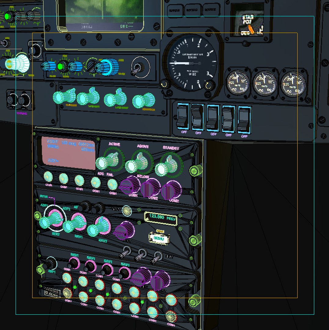 3d Cockpit Version Display Model