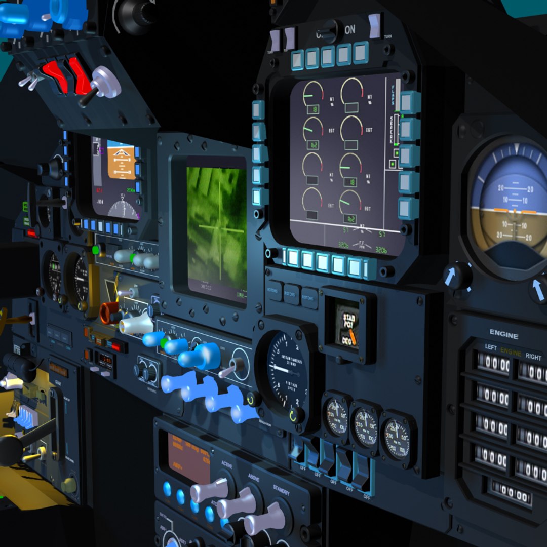 3d Cockpit Version Display Model