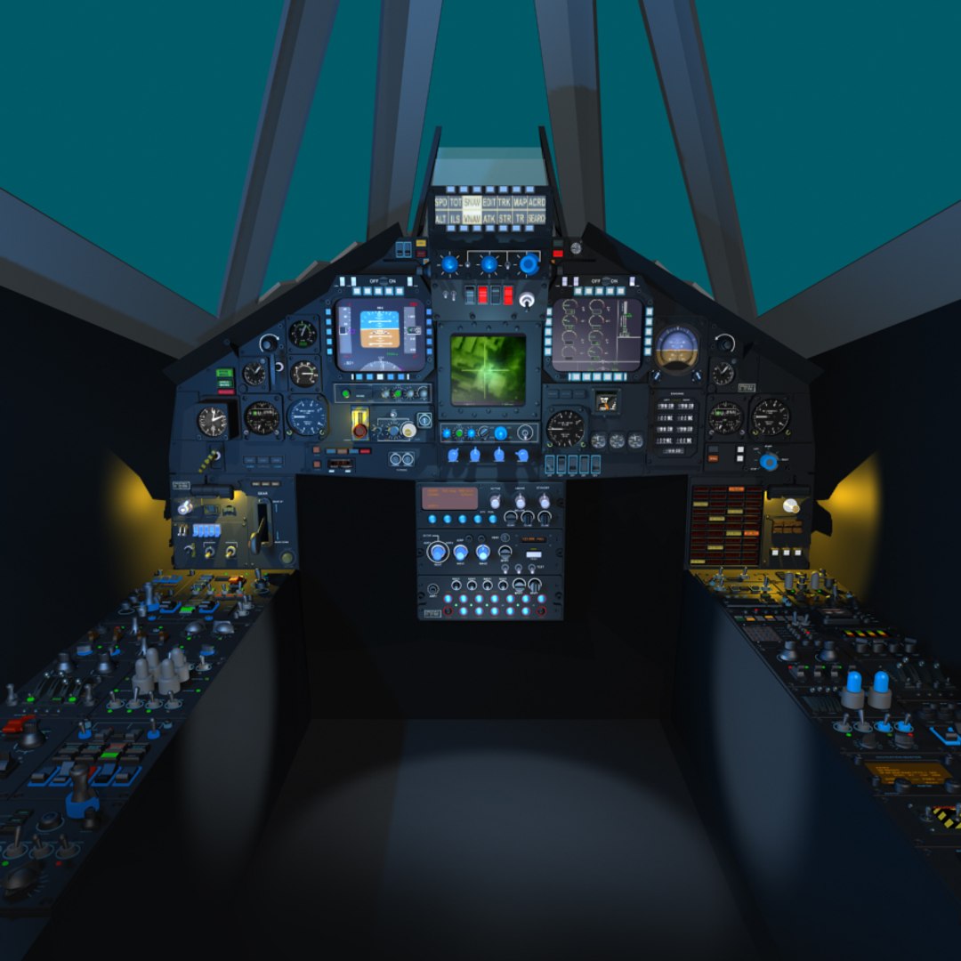 3d Cockpit Version Display Model