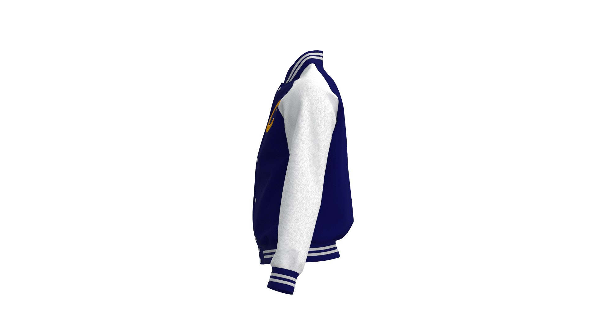 3D Male raglan varsity jacket - TurboSquid 2152456