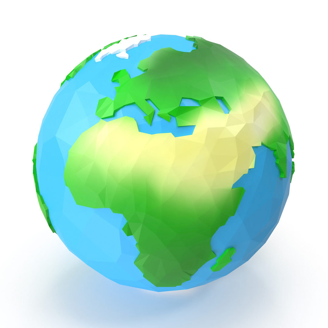 3D cartoon earth model - TurboSquid 1266827