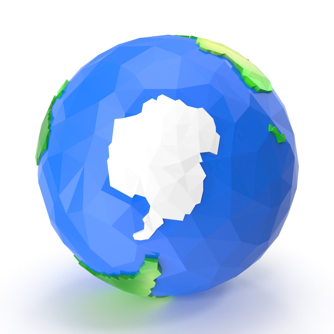 3D Cartoon Earth Model - TurboSquid 1266827