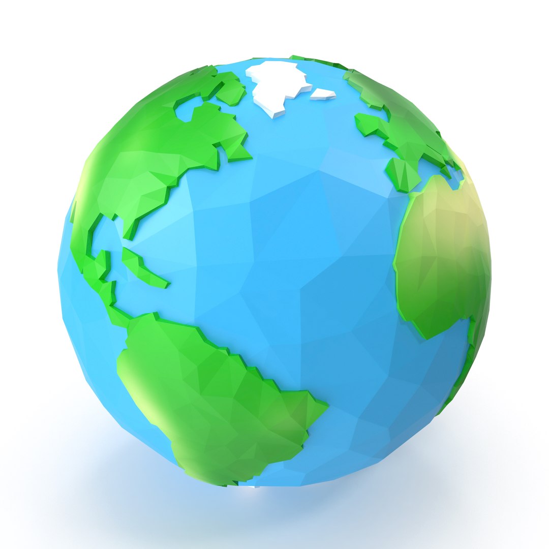 3D Cartoon Earth Model - TurboSquid 1266827