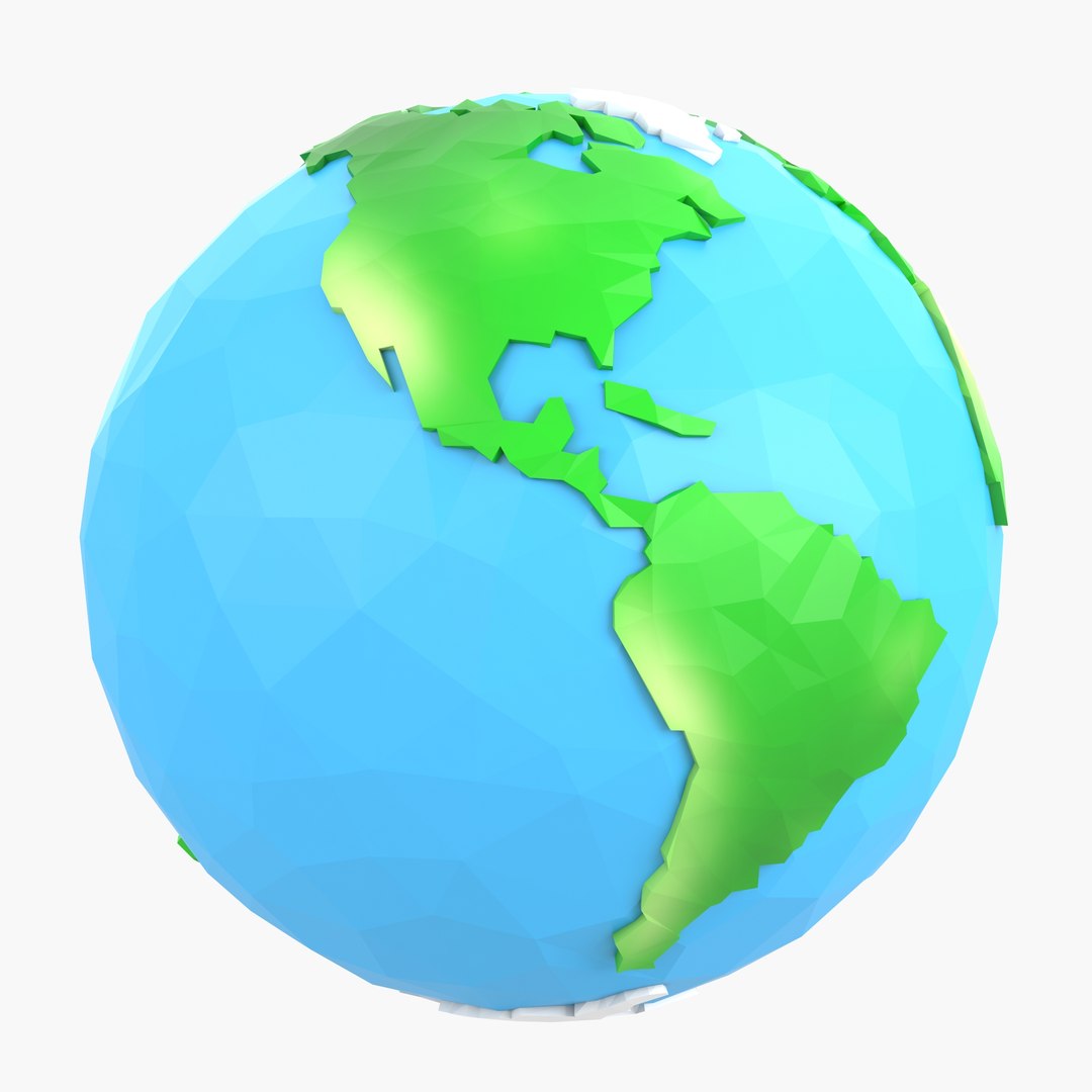 3D Cartoon Earth Model - TurboSquid 1266827