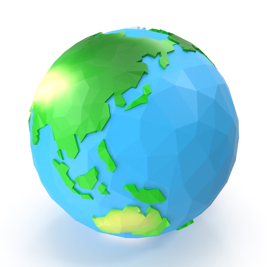 3D Cartoon Earth Model - TurboSquid 1266827