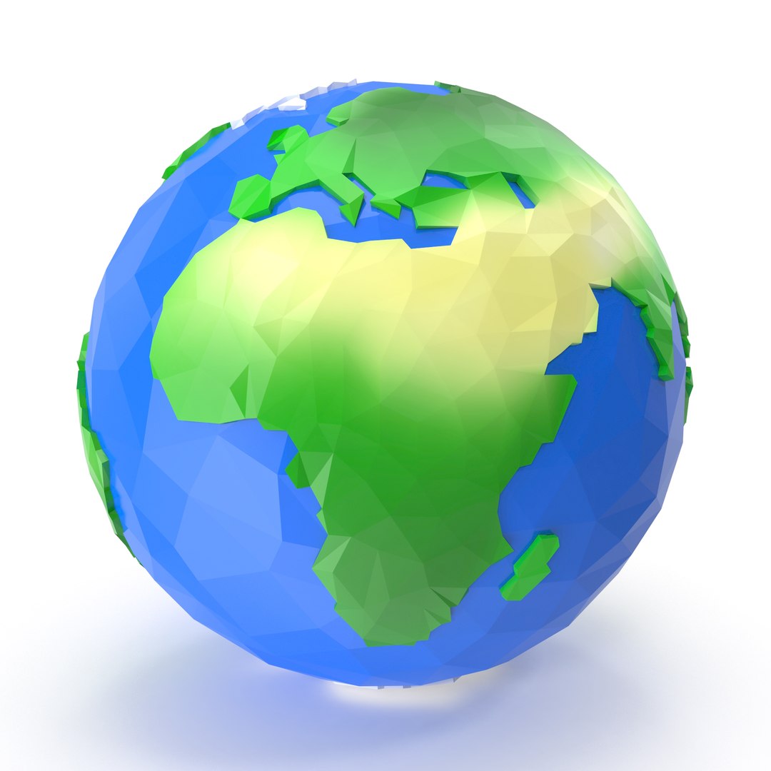 3D Cartoon Earth Model - TurboSquid 1266827