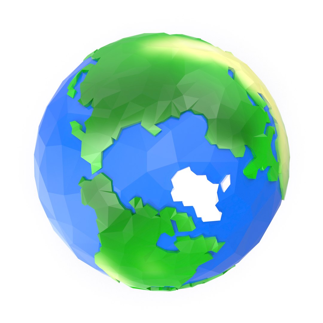 3D Cartoon Earth Model - TurboSquid 1266827