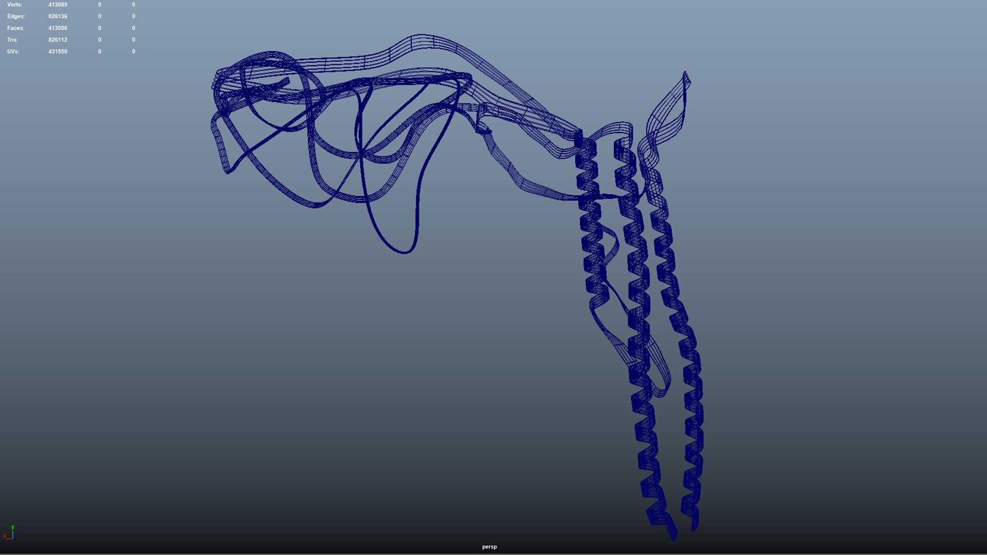 Protein Structure 3D - TurboSquid 2199162