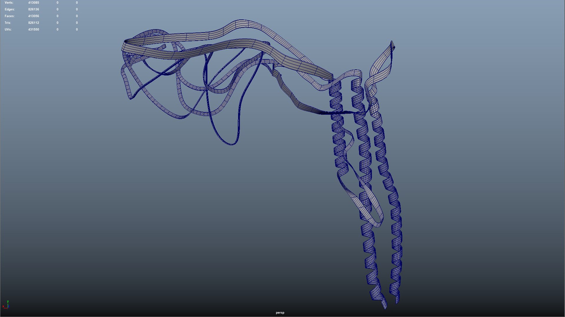 Protein Structure 3D - TurboSquid 2199162
