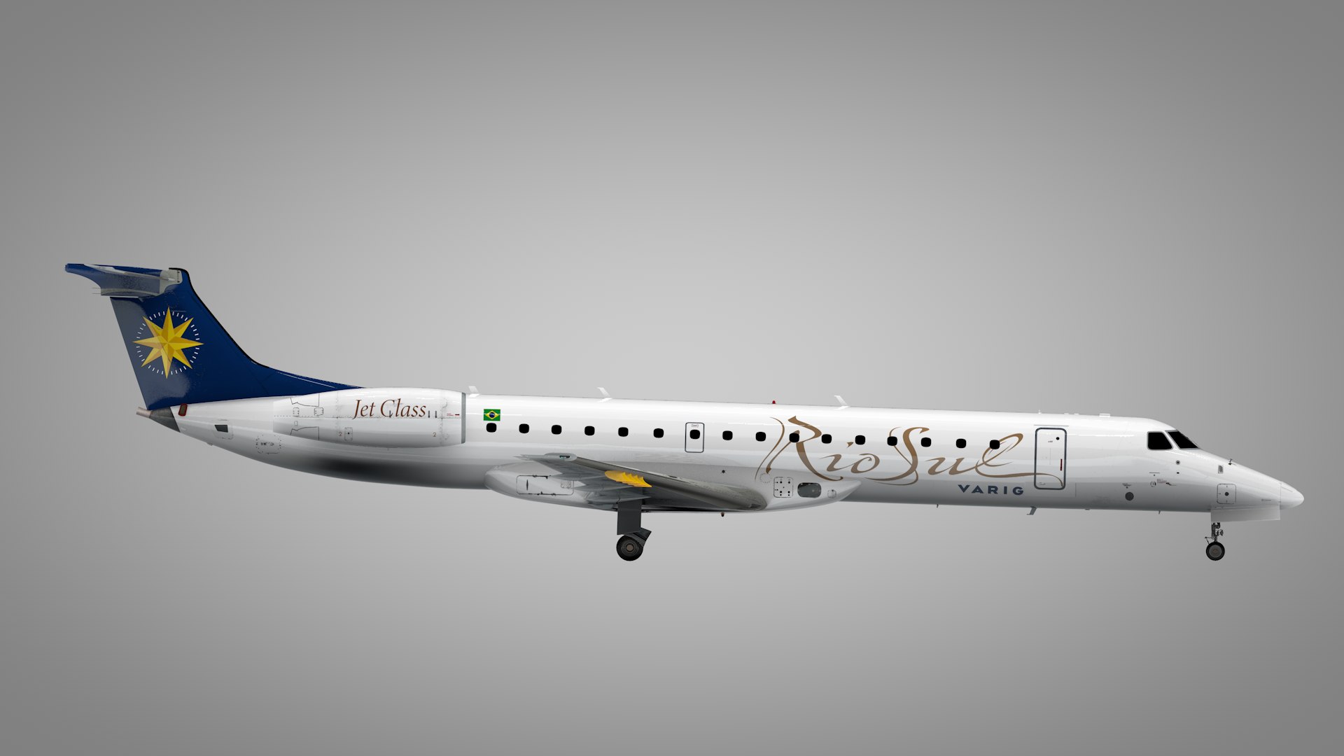 RIO SUL EMBRAER ERJ 145 L1367 3D Model - TurboSquid 1733314