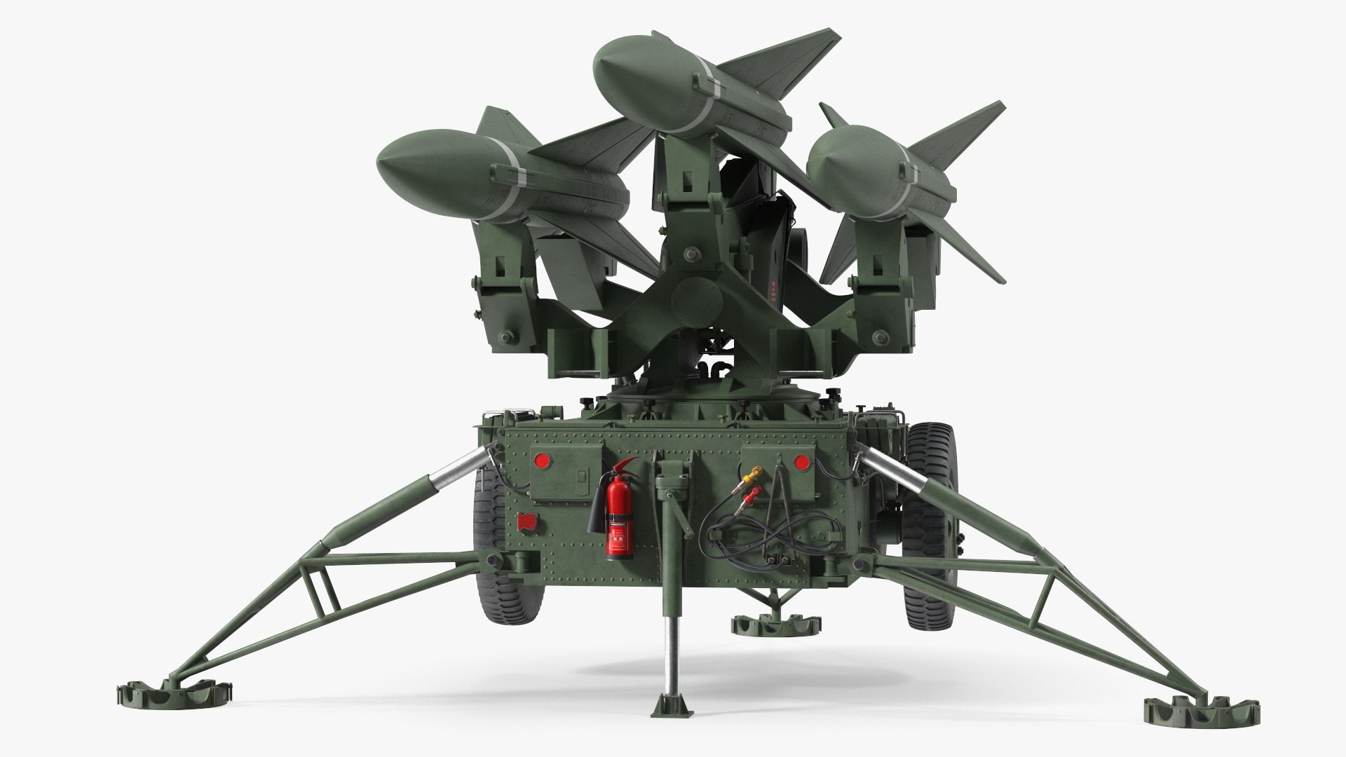 3D MIM23 HAWK Light Green Rigged for Cinema 4D model - TurboSquid 2165040